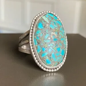 Accessories | Vintage Native American Sterling Silver Turquoise Ring ...